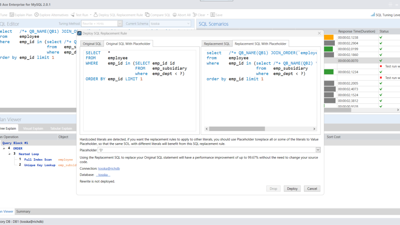 How to use Query Rewriter Plugin to tune SQL in MySQL database II How to use Query Rewriter Plugin to tune SQL in MySQL database II