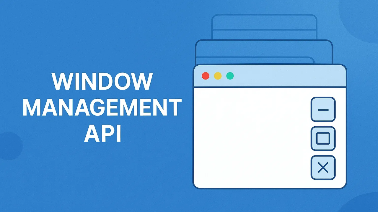 Window Management API Window Management API