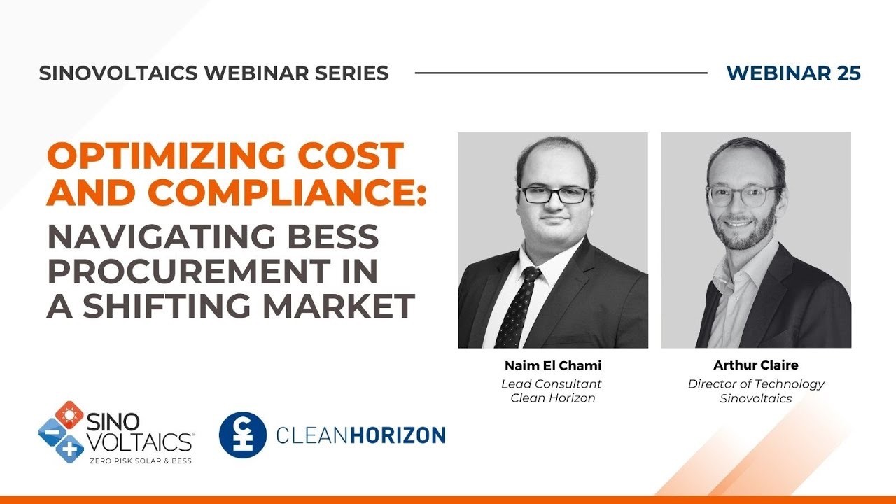 Optimizing Cost and Compliance: Navigating BESS Procurement in a ... Optimizing Cost and Compliance: Navigating BESS Procurement in a ...