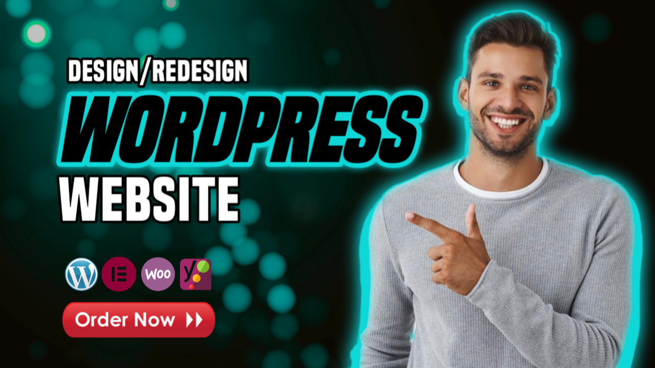 I will design and redesign a responsive custom wordpress website I will design and redesign a responsive custom wordpress website