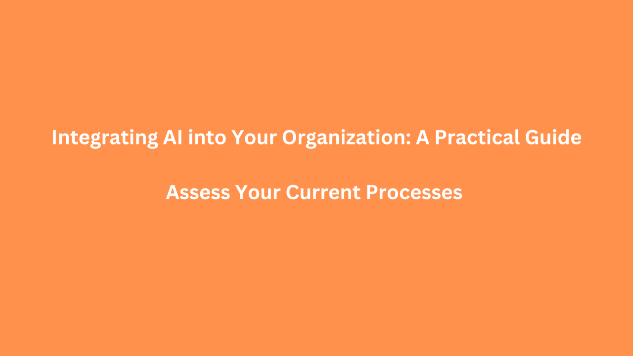 Assess Your Processes Before Implementing AI Assess Your Processes Before Implementing AI
