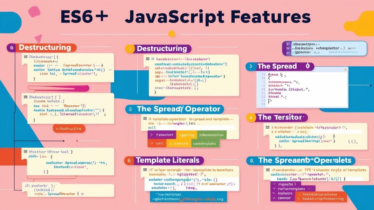 ES6+ Features: Destructuring, Spread Operator, and Template Literals ES6+ Features: Destructuring, Spread Operator, and Template Literals