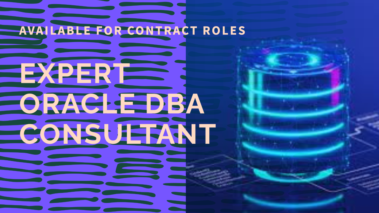 Oracle DBA consultant looking for contract roles. {not for Bench Sales} Oracle DBA consultant looking for contract roles. {not for Bench Sales}