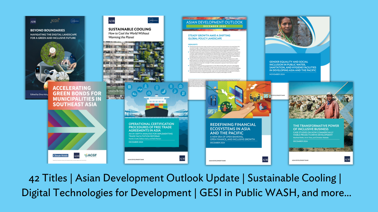 ADB Publications—December 2024 | 42 Titles ADB Publications—December 2024 | 42 Titles