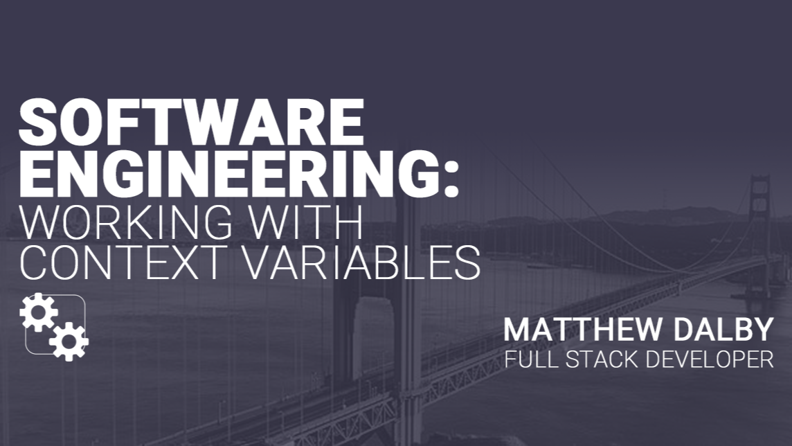 A Practical approach to context level variable declarations A Practical approach to context level variable declarations