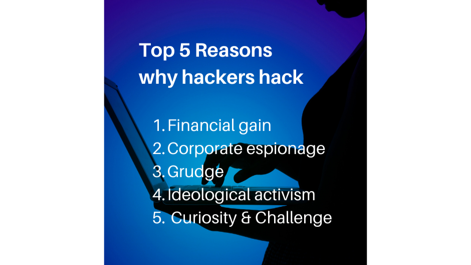 5 Main Reasons Why Hackers Hack 5 Main Reasons Why Hackers Hack