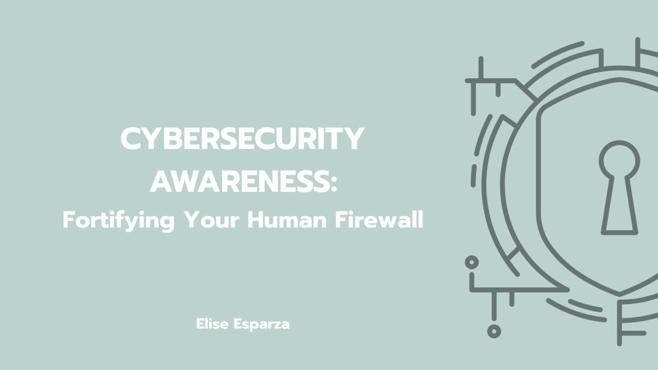 Fortifying Your Human Firewall Fortifying Your Human Firewall