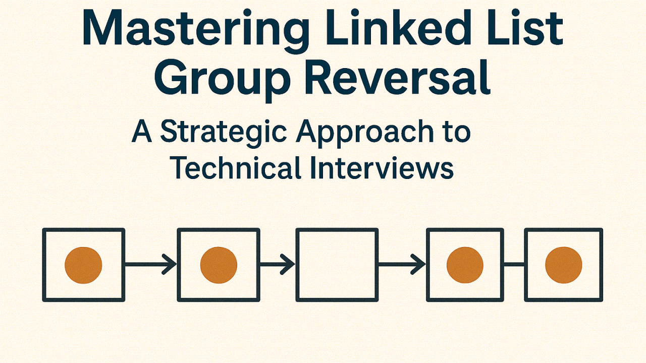 Mastering Linked List Group Reversal: A Strategic Approach to Technical ... Mastering Linked List Group Reversal: A Strategic Approach to Technical ...