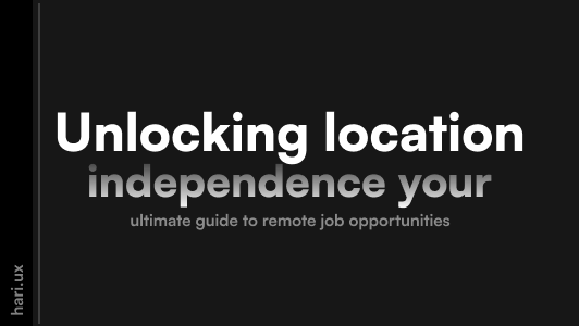 Unlocking location independence: your ultimate guide to remote job ... Unlocking location independence: your ultimate guide to remote job ...