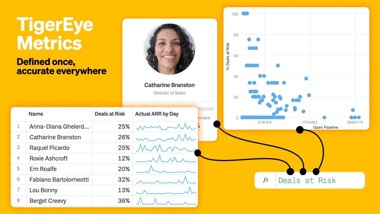 TigerEye Metrics, Dynamic Dashboards & More TigerEye Metrics, Dynamic Dashboards & More