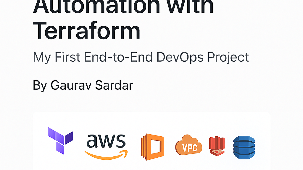 🚀 Automating AWS Infrastructure with Terraform – My First Real DevOps ... 🚀 Automating AWS Infrastructure with Terraform – My First Real DevOps ...
