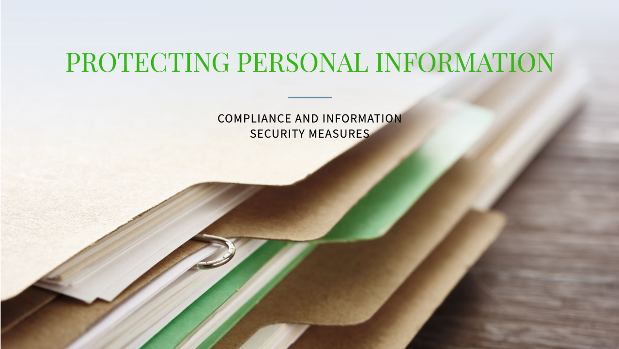 Protecting customers personal information - the evolving compliance ... Protecting customers personal information - the evolving compliance ...