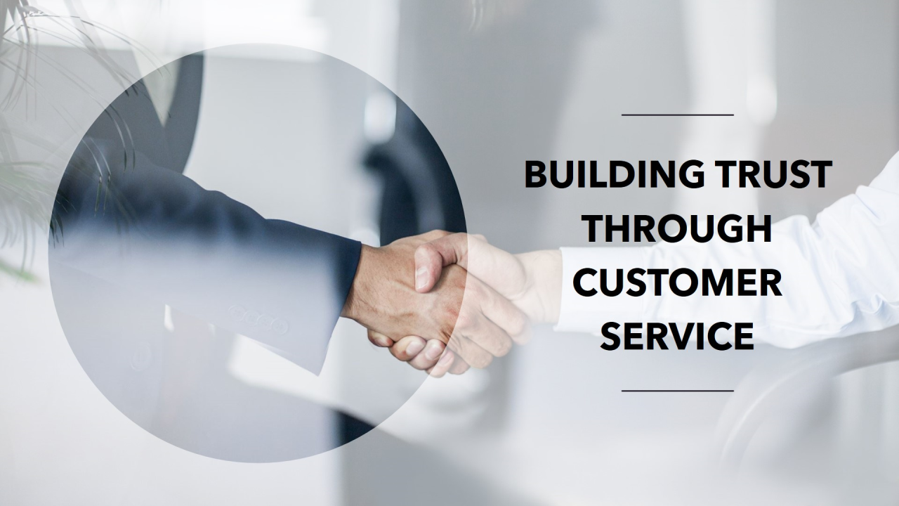 The Role of Customer Service in Earning Customer Trust The Role of Customer Service in Earning Customer Trust