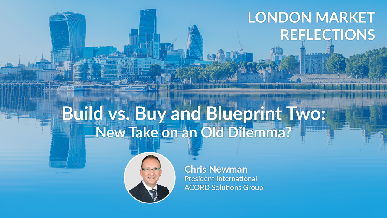 Build vs. Buy and Blueprint Two: New Take on an Old Dilemma? Build vs. Buy and Blueprint Two: New Take on an Old Dilemma?