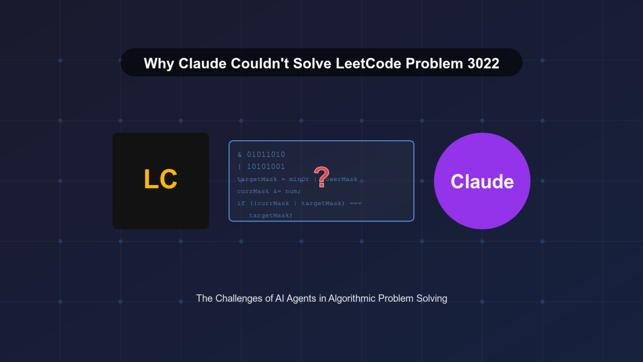 Why Claude Couldn't Solve LeetCode Problem 3022: A Deep Dive Why Claude Couldn't Solve LeetCode Problem 3022: A Deep Dive