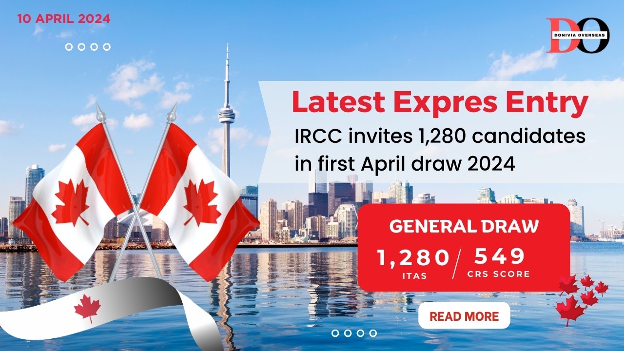 IRCC invites 1,280 candidates in April Express Entry 2024 IRCC invites 1,280 candidates in April Express Entry 2024
