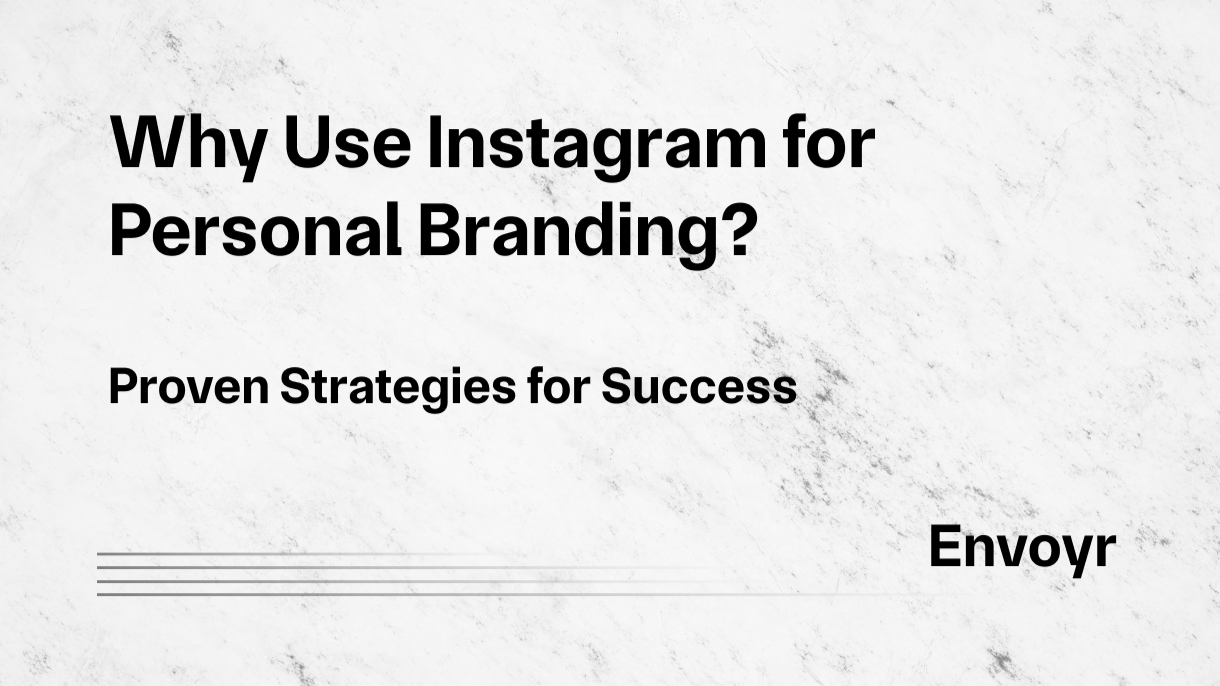 Why Use Instagram for Personal Branding? Why Use Instagram for Personal Branding?