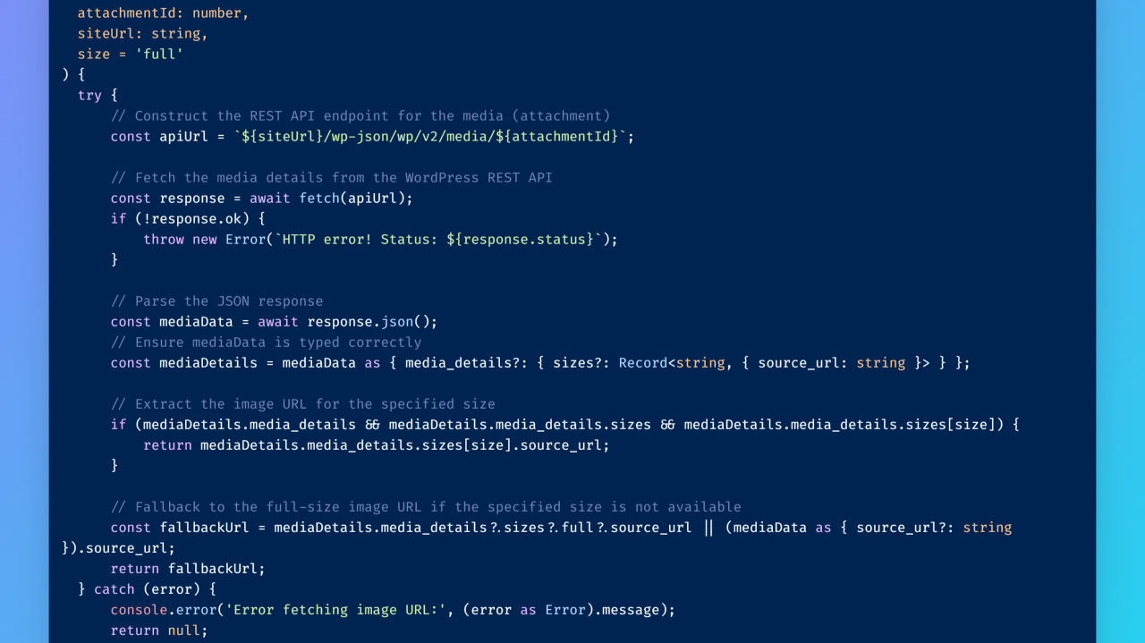 Converting WordPress Image ID to Image URL in Node.js Converting WordPress Image ID to Image URL in Node.js