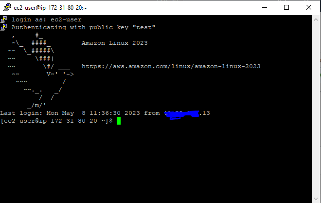 Connecting EC2 instance using PuTTY software Connecting EC2 instance using PuTTY software
