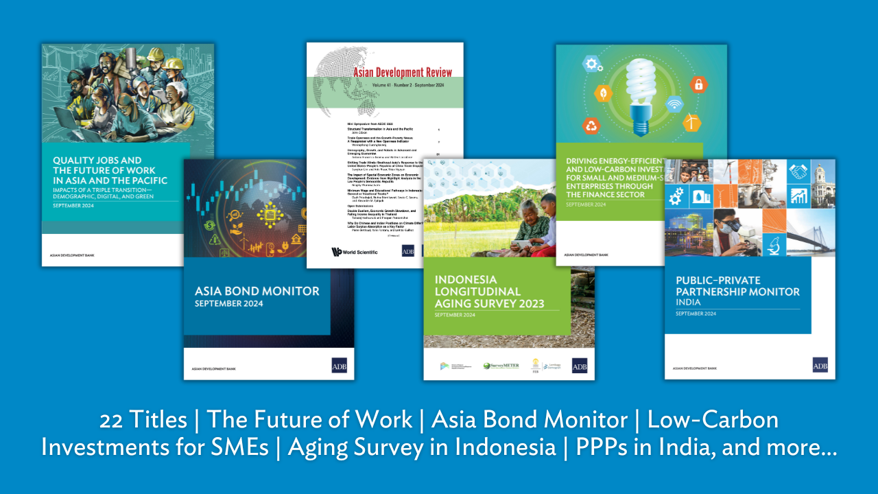 ADB Publications—September 2024 | 22 Titles ADB Publications—September 2024 | 22 Titles
