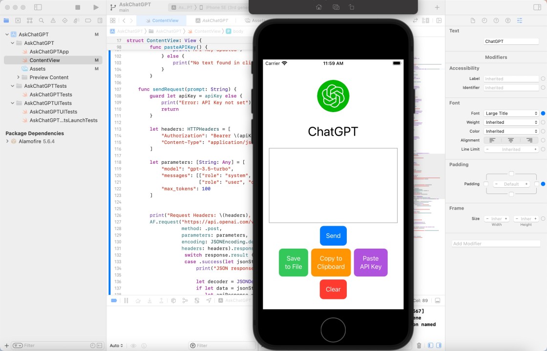 Hey ChatGPT - Help Me Build an iOS App Using XCode Hey ChatGPT - Help Me Build an iOS App Using XCode