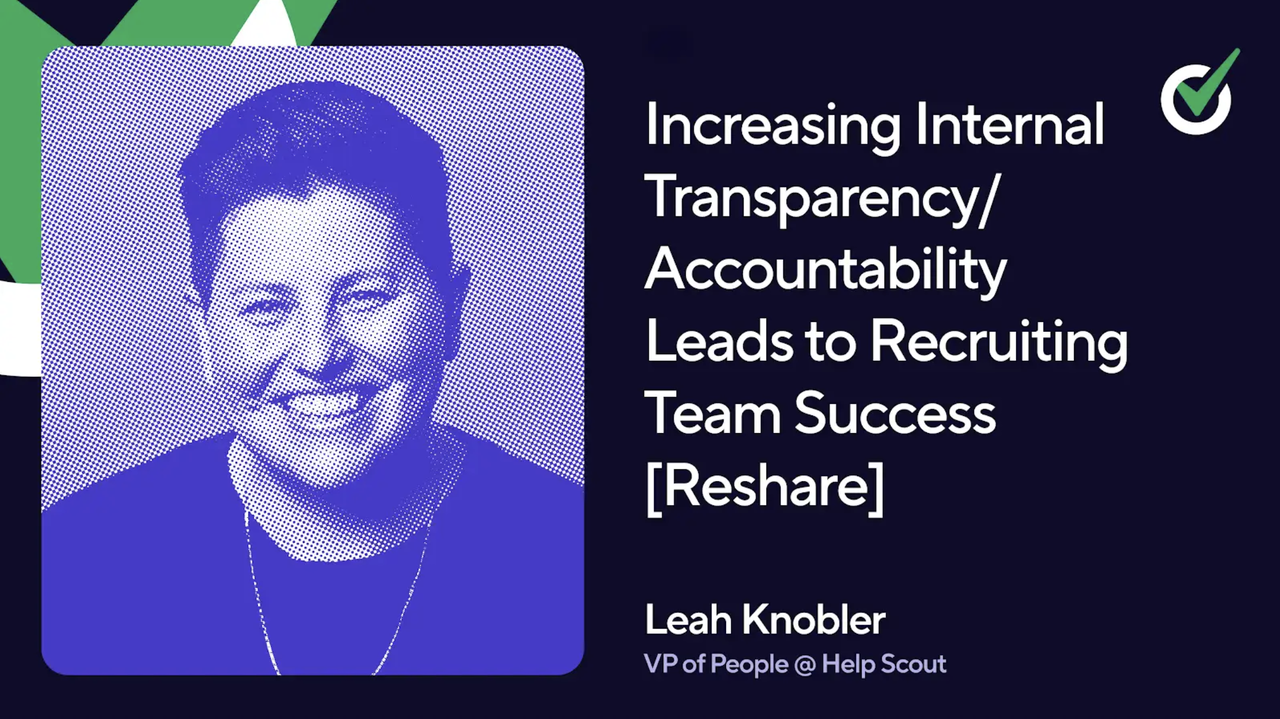 Increasing Internal Transparency/Accountability Leads to Recruiting ... Increasing Internal Transparency/Accountability Leads to Recruiting ...
