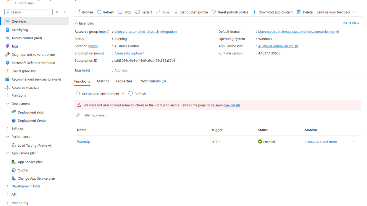 Troubleshooting Missing Functions in an Azure Function App Deployment Troubleshooting Missing Functions in an Azure Function App Deployment