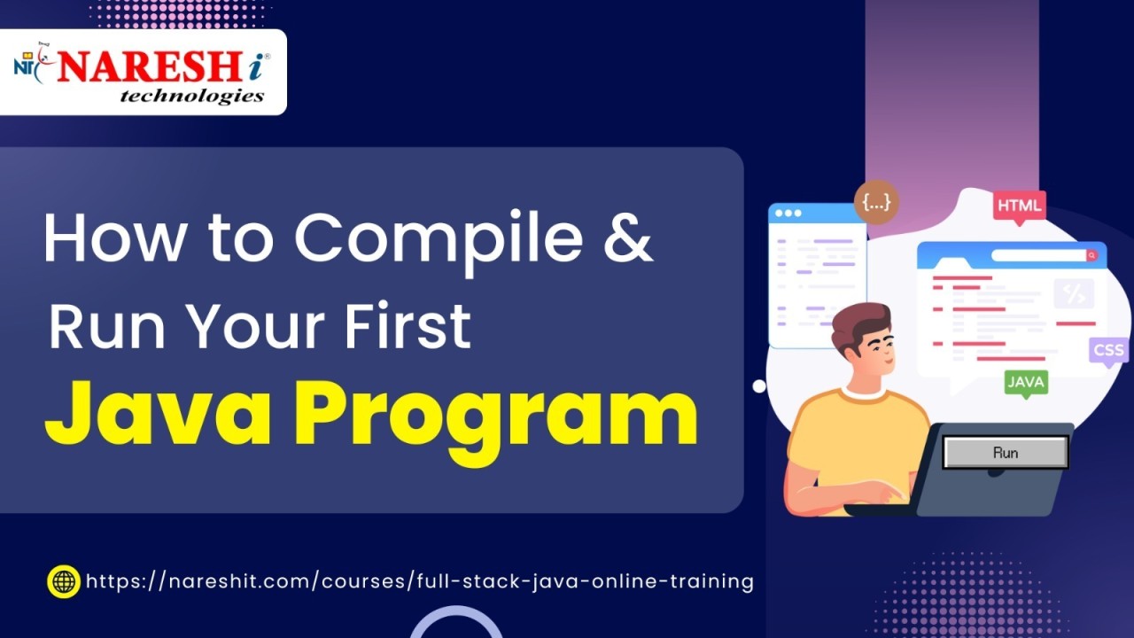 How to Compile and Run your first Java Program - NareshIT How to Compile and Run your first Java Program - NareshIT