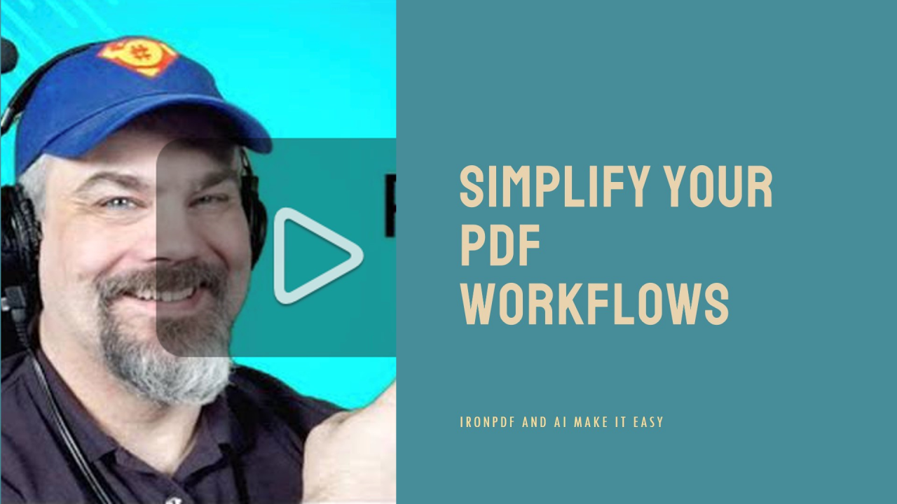 IronPDF Meets AI: Simplifying PDF Workflows for Developers IronPDF Meets AI: Simplifying PDF Workflows for Developers