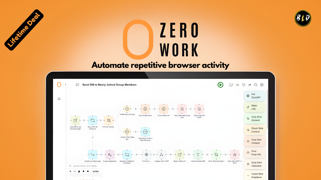 ZeroWork Lifetime Deal | Automate Your Browser Actions ZeroWork Lifetime Deal | Automate Your Browser Actions