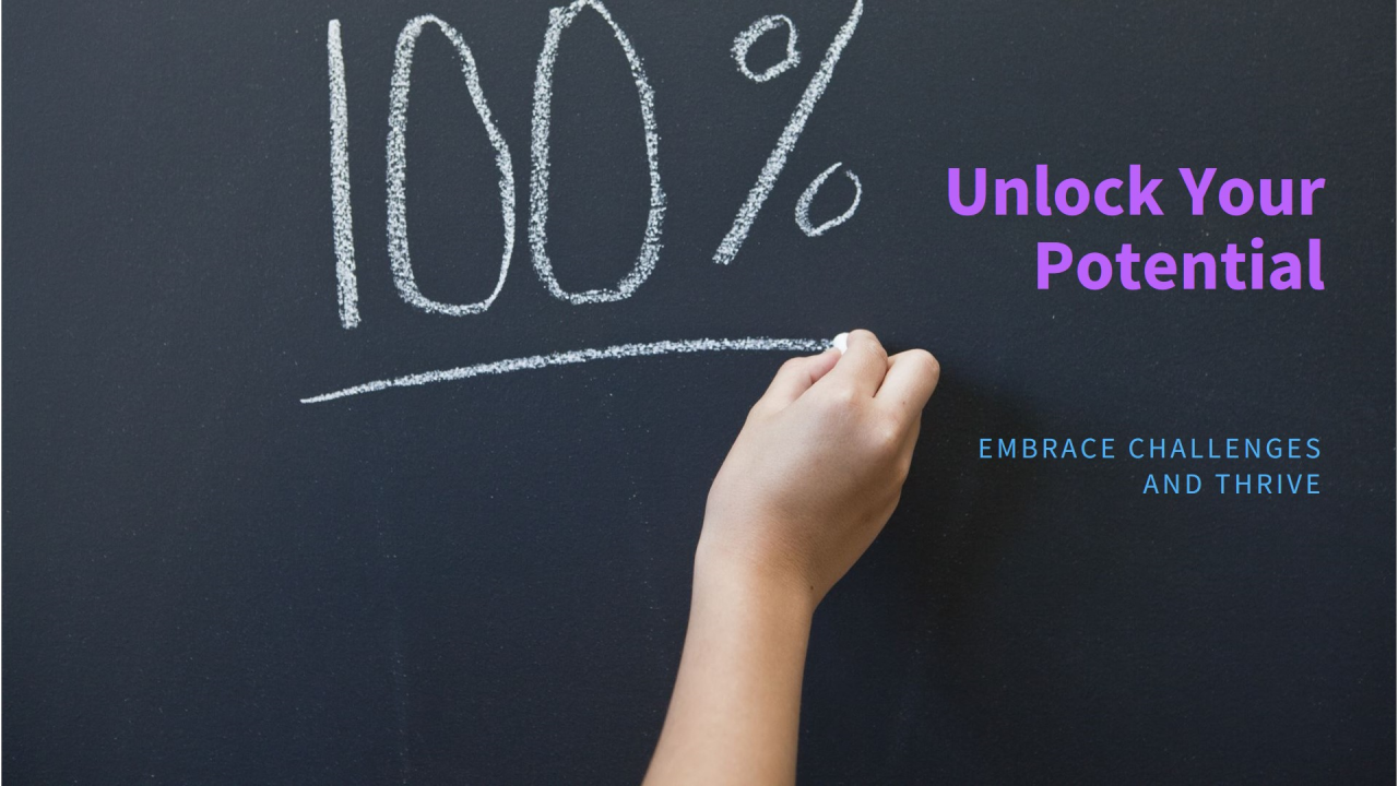 Unlock Your Potential: Embrace Challenges and Thrive Unlock Your Potential: Embrace Challenges and Thrive
