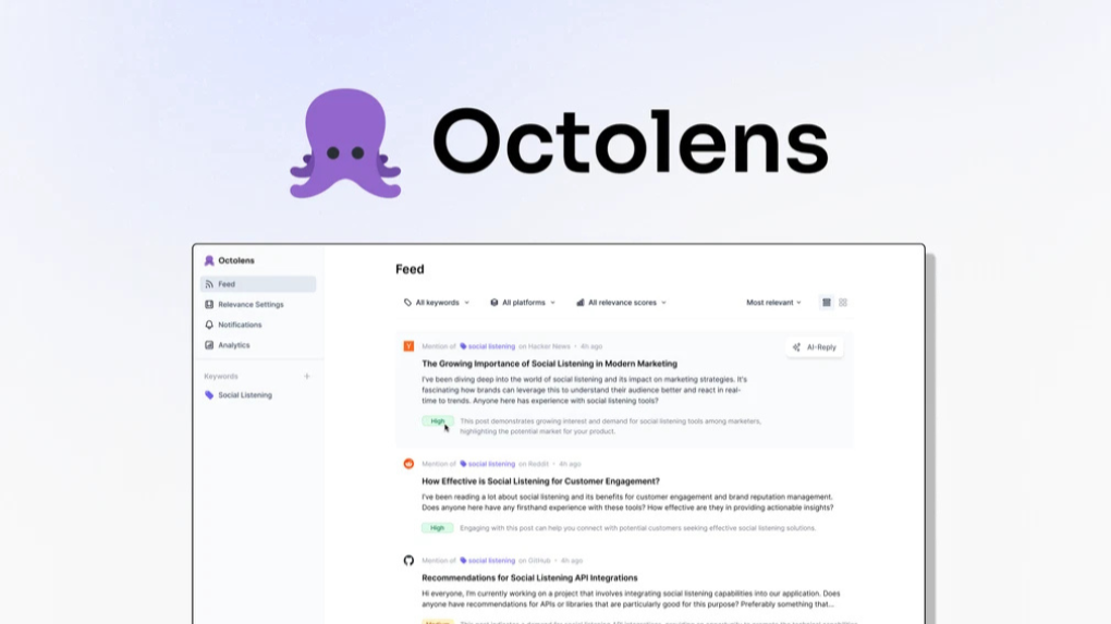 Octolens Appsumo Lifetime Deal: Automate Social Media Monitoring ... Octolens Appsumo Lifetime Deal: Automate Social Media Monitoring ...