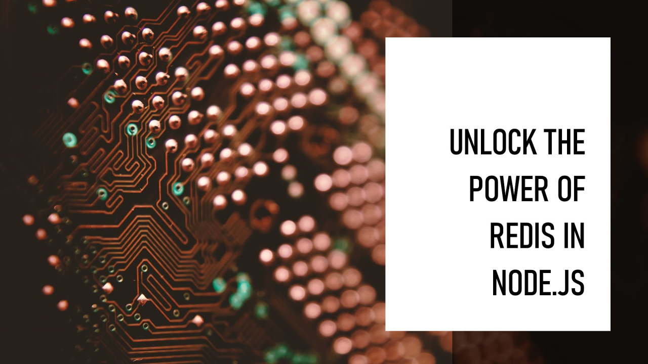 🚀 Unlocking the Power of Redis in Node.js 🚀 Unlocking the Power of Redis in Node.js