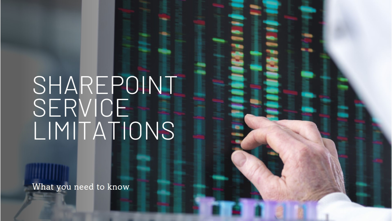 Understanding SharePoint Service Limitations Understanding SharePoint Service Limitations