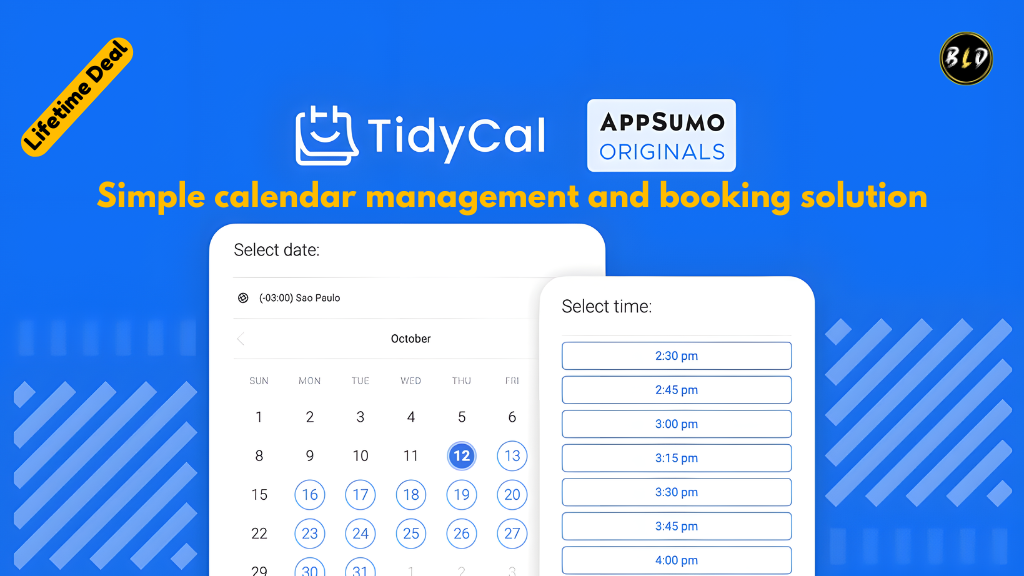 TidyCal Lifetime Deal | Effortless Scheduling & Booking TidyCal Lifetime Deal | Effortless Scheduling & Booking