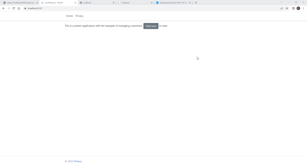 Deploying full stack ASP .net core with API and Sql Server d Deploying full stack ASP .net core with API and Sql Server d