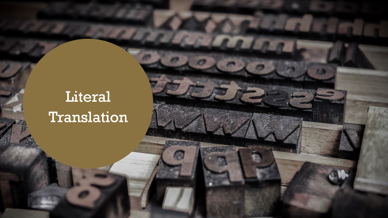 Literal Translation | TRANSLATIX INC. Literal Translation | TRANSLATIX INC.