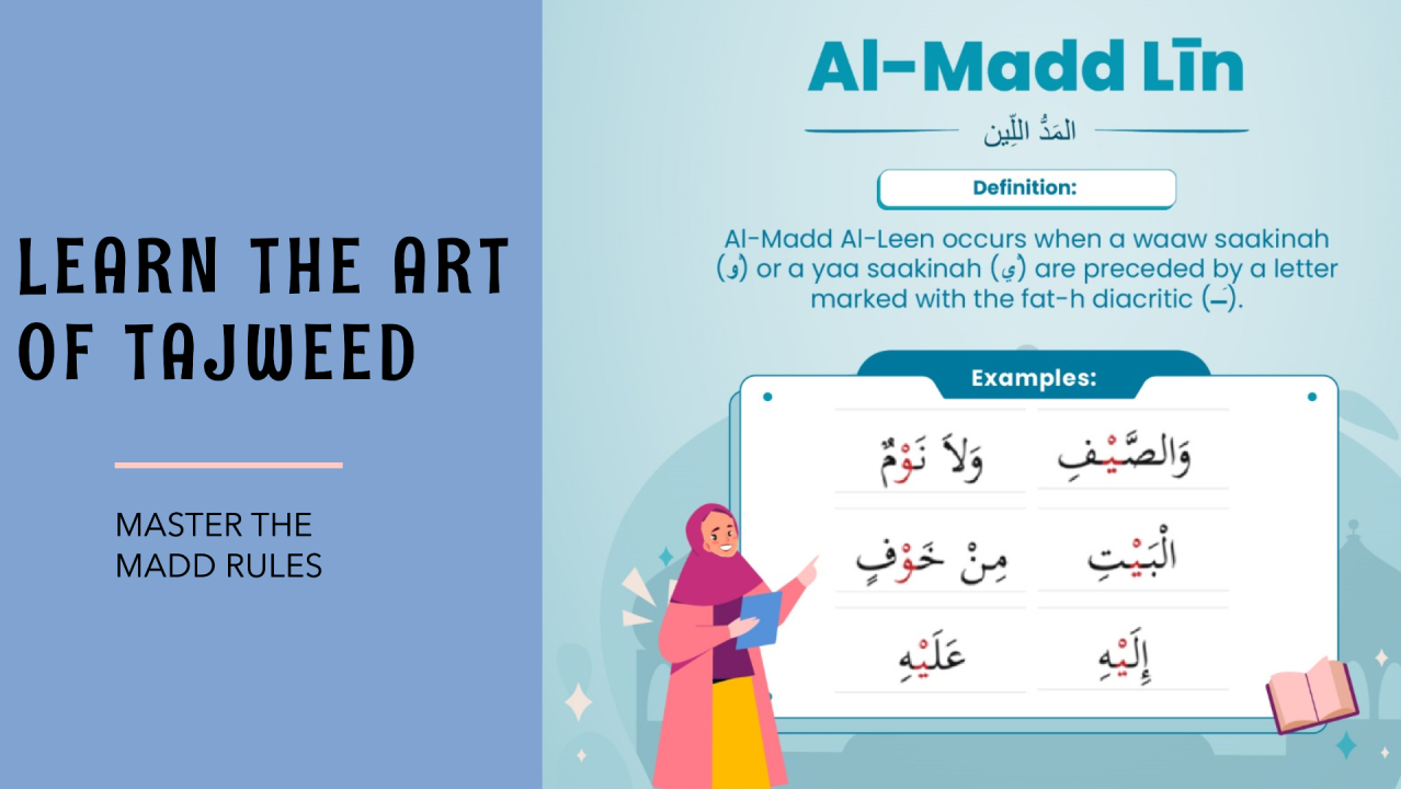 Al-Madd Al-Leen”المَدُّ اللِّين”:Madd rules-Tajweed Lessons Al-Madd Al-Leen”المَدُّ اللِّين”:Madd rules-Tajweed Lessons