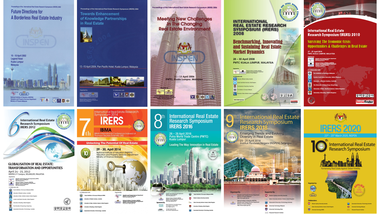 INTERNATIONAL REAL ESTATE RESEARCH SYMPOSIUM (IRERS) INTERNATIONAL REAL ESTATE RESEARCH SYMPOSIUM (IRERS)