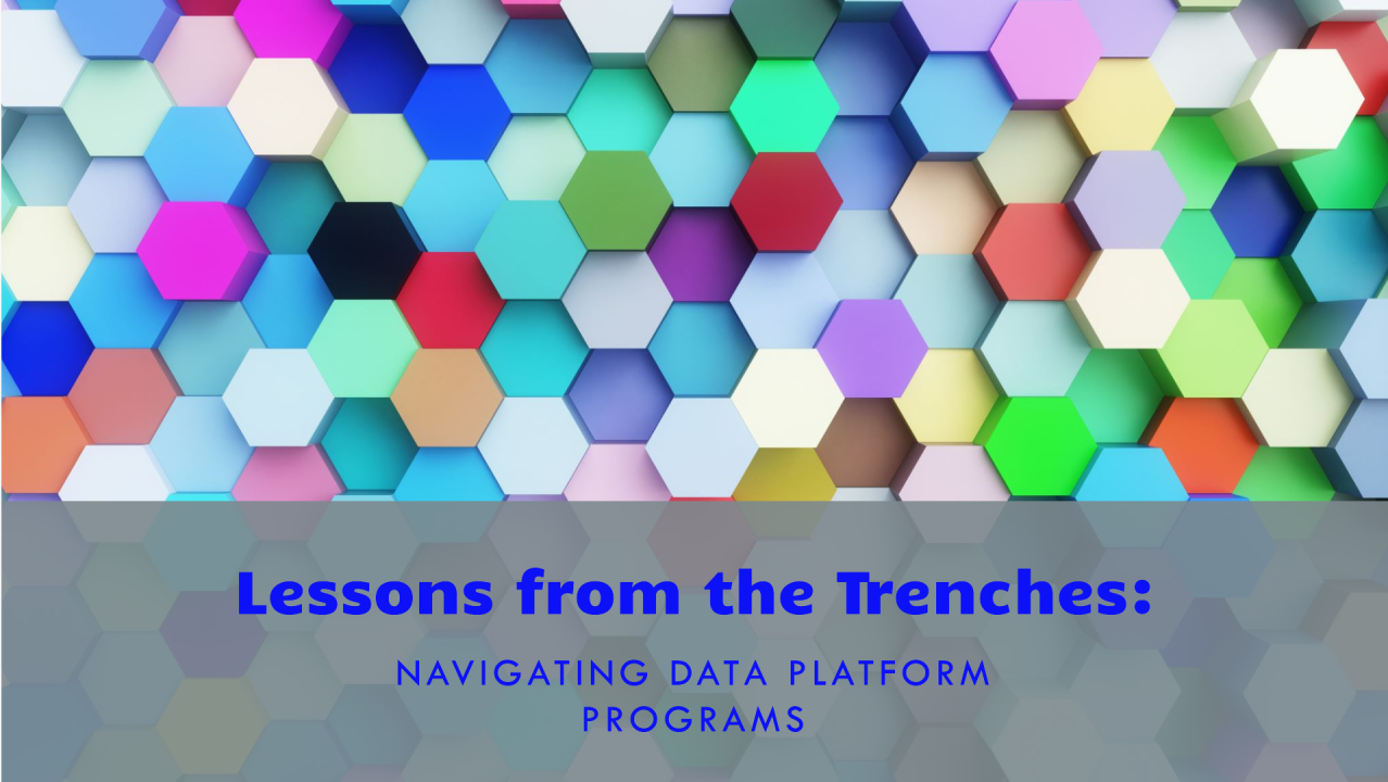 Lessons from the Trenches: Navigating Data Platform Projects Lessons from the Trenches: Navigating Data Platform Projects