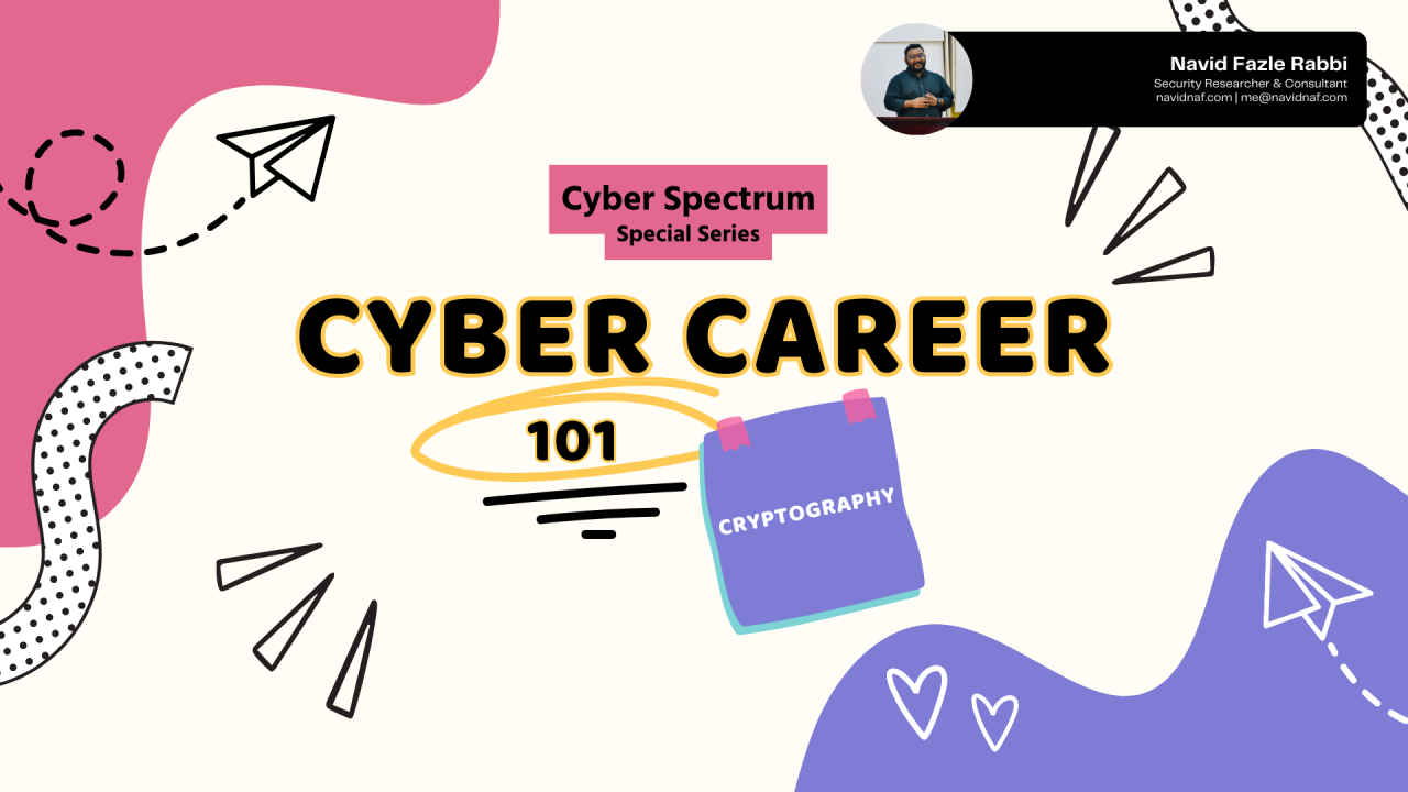 Cyber Career 101: Cryptography | Navid Fazle Rabbi Cyber Career 101: Cryptography | Navid Fazle Rabbi