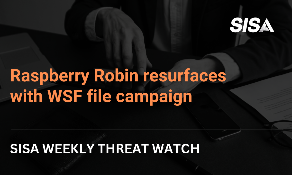 Raspberry Robin resurfaces with WSF file campaign Raspberry Robin resurfaces with WSF file campaign