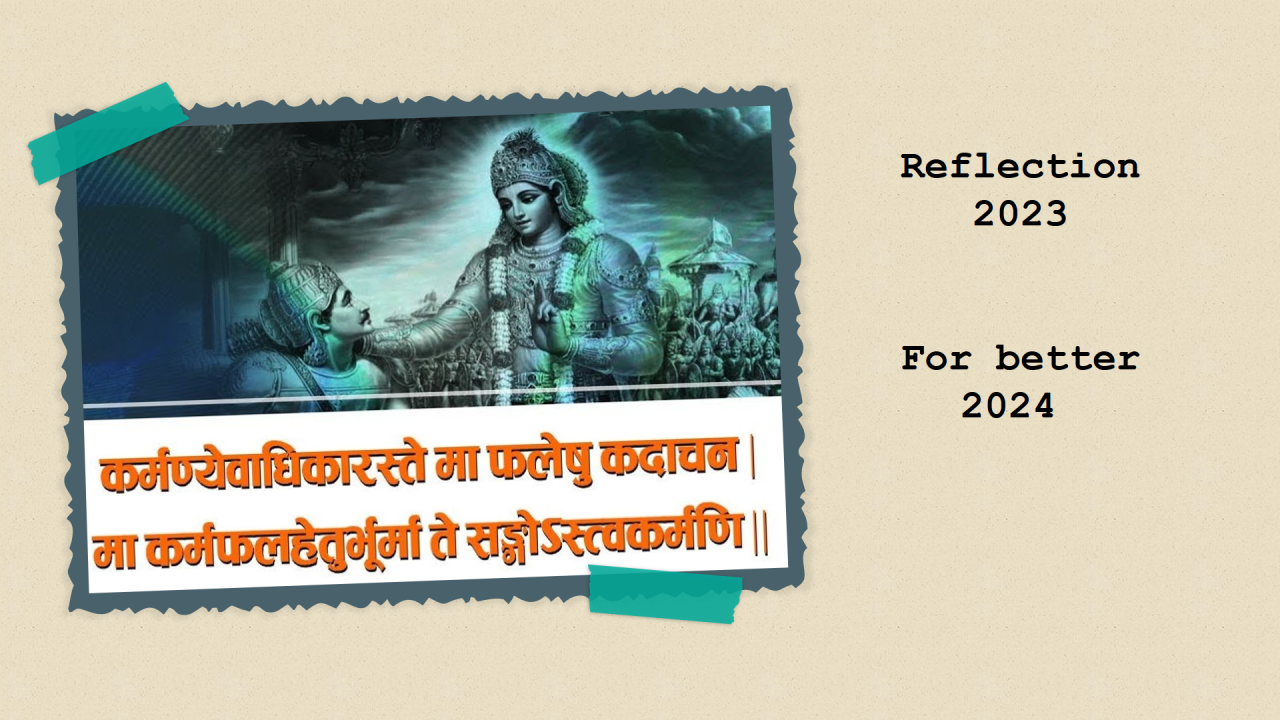 Reflection 2023, for a better 2024! Let's RESTART! Reflection 2023, for a better 2024! Let's RESTART!