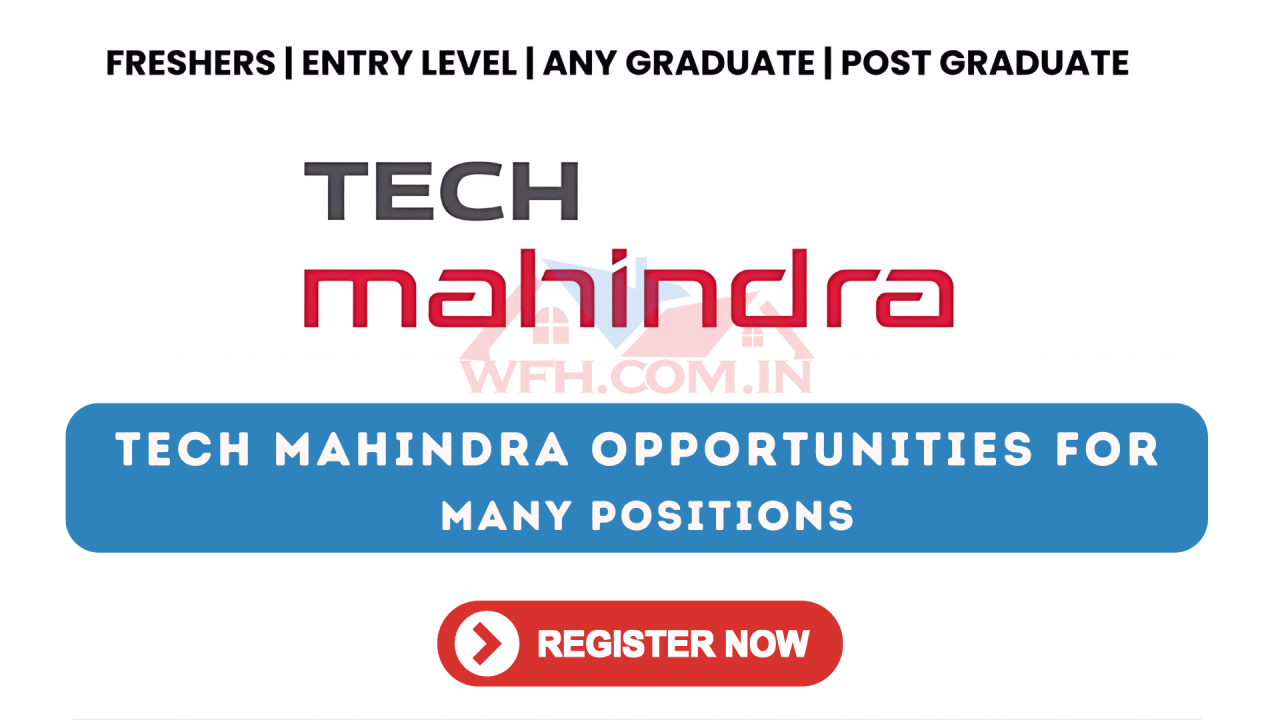 Tech Mahindra - Hiring 2024 Freshers and Experienced | Salary: Rs 8 ... Tech Mahindra - Hiring 2024 Freshers and Experienced | Salary: Rs 8 ...