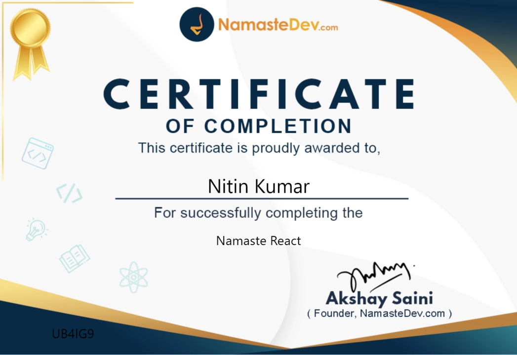 React Certification React Certification
