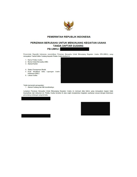 PENGURUSAN TANDA DAFTAR GUDANG MELALUI MENU PB - UMKU DI OSS RBA PENGURUSAN TANDA DAFTAR GUDANG MELALUI MENU PB - UMKU DI OSS RBA