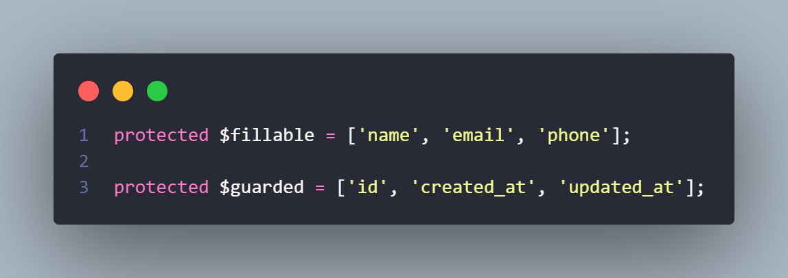 ๐๐ข Understanding Laravel's fillable vs. guarded ๐ข๐ ๐๐ข Understanding Laravel's fillable vs. guarded ๐ข๐