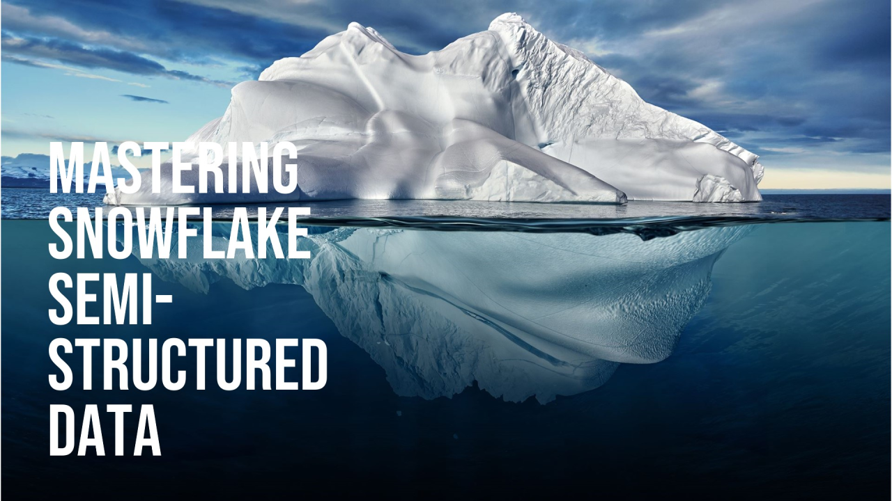 Mastering Semi-Structured Data Handling in Snowflake: A Technical Deep Dive Mastering Semi-Structured Data Handling in Snowflake: A Technical Deep Dive