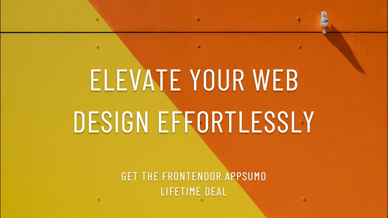 Frontendor AppSumo Lifetime Deal: Elevate Your Web Design Frontendor AppSumo Lifetime Deal: Elevate Your Web Design