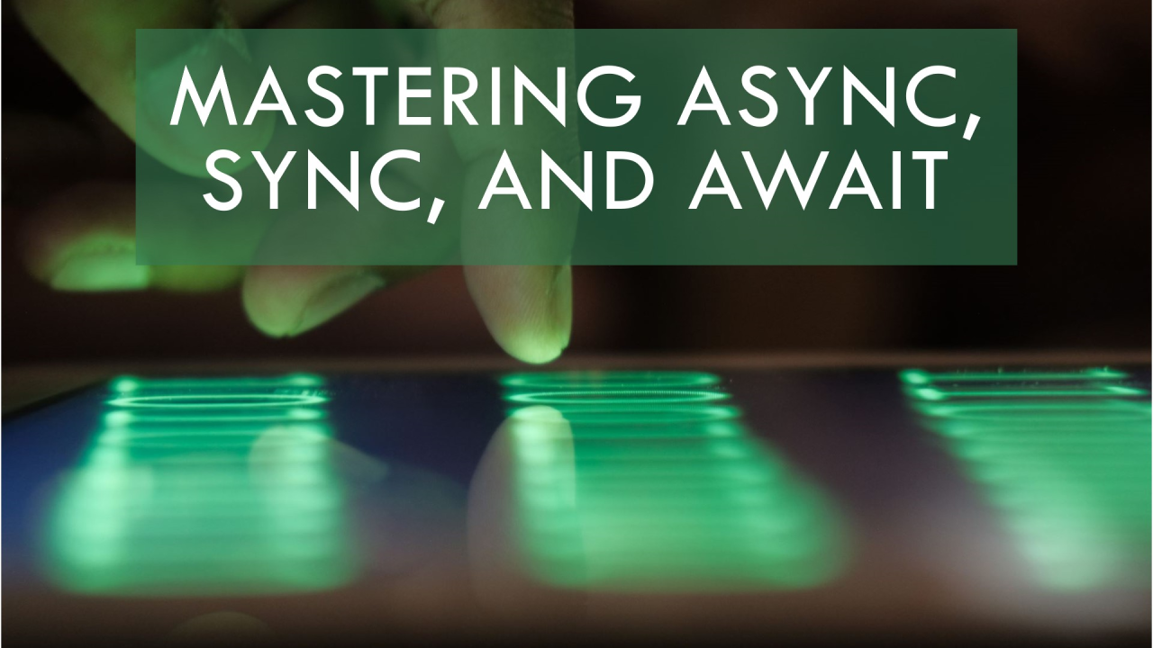 Understanding Async, Sync, and Await in C#: An In-Depth Guide with Examples Understanding Async, Sync, and Await in C#: An In-Depth Guide with Examples